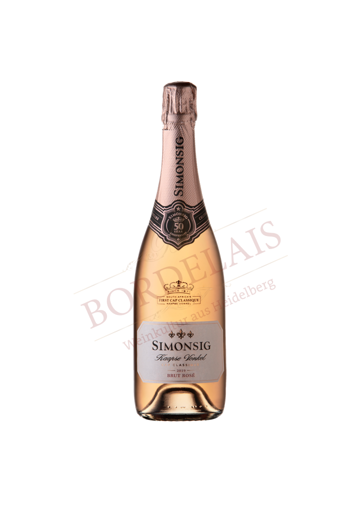 Simonsig 2022er Kaapse Vonkel Rosé Methode Cape Classique Brut | WO ...